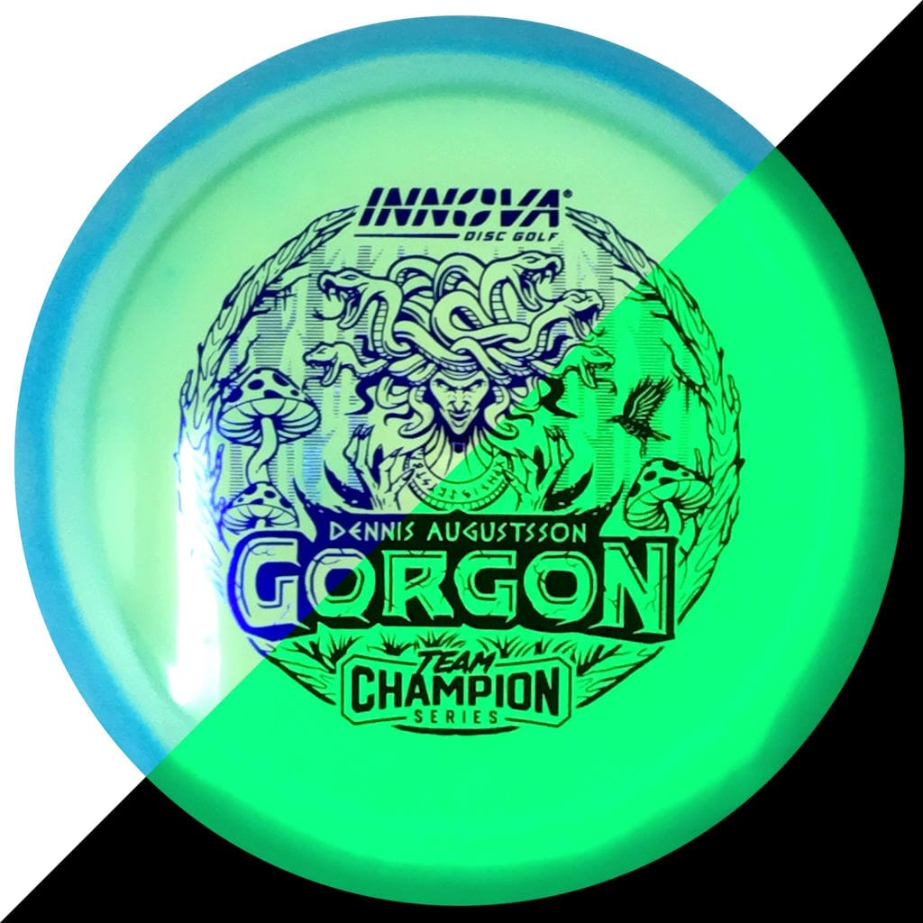Innova Gorgon (Proto Glow Halo Champion - Dennis Augustsson Team Champion Series) - Disc Golf ...