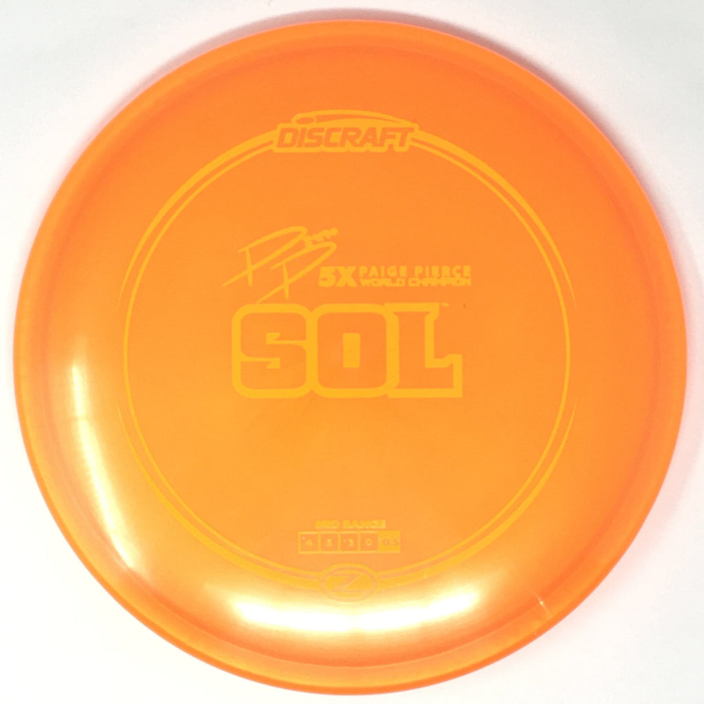 Discraft - Sol (Z Line, Paige Pierce 5x World Champion) - Midrange ...